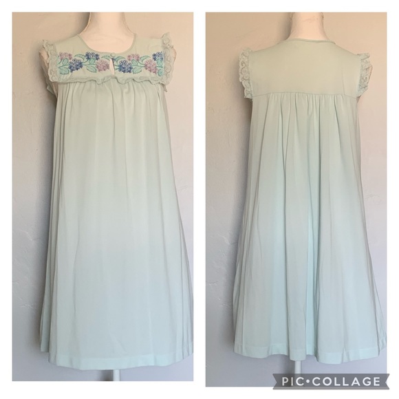 Vintage | Intimates & Sleepwear | Vintage Nylon Nightie Night Gown ...